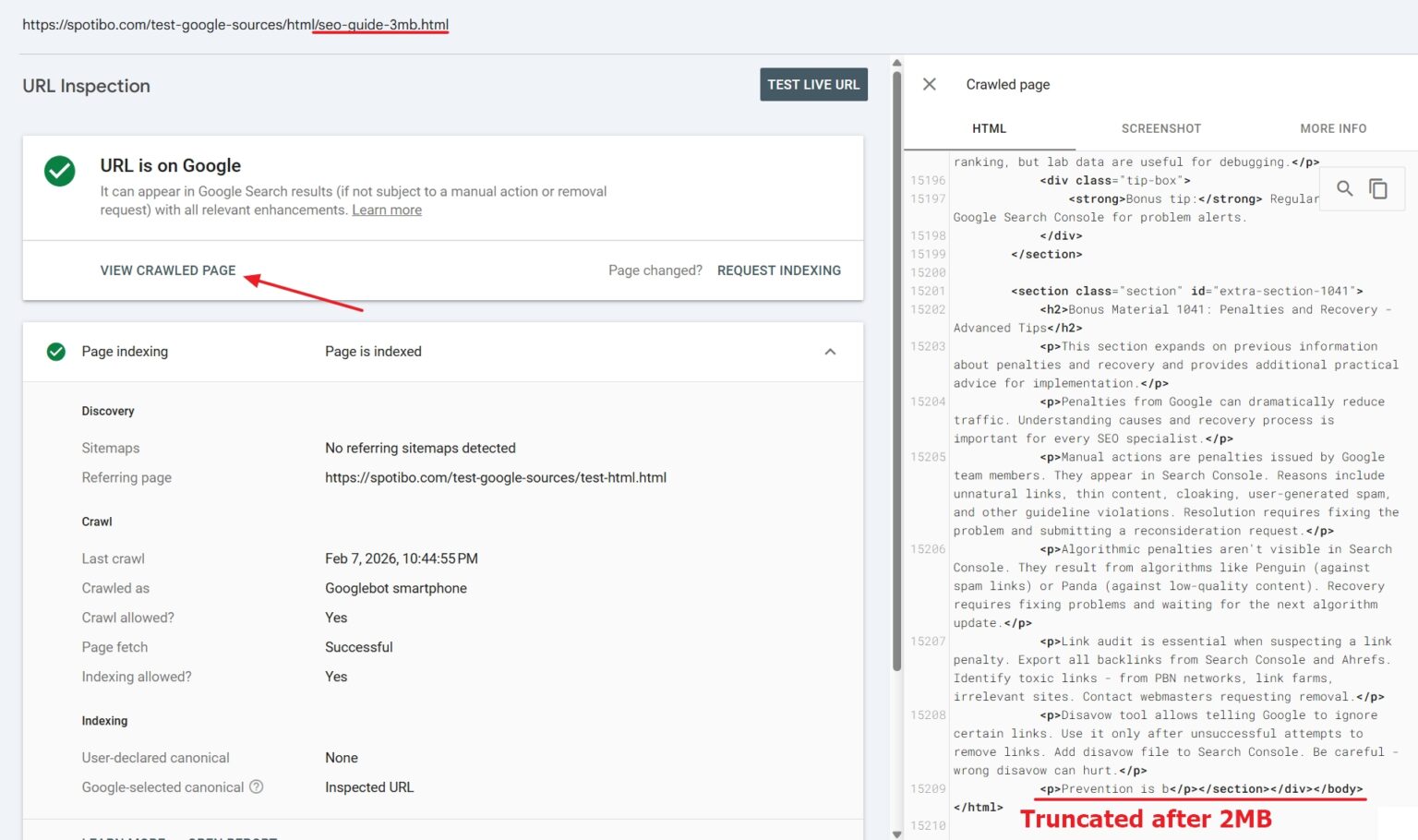 We Tested Google's New 2MB Crawl Limit. What happens? | Spotibo